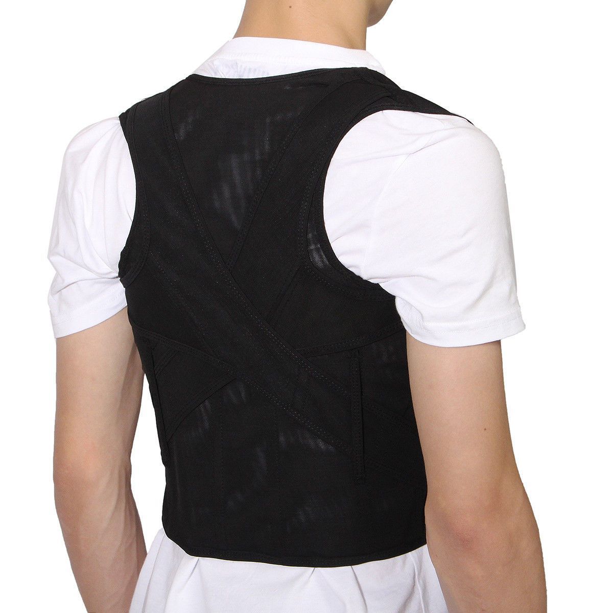 Supportive Back Brace Shoulder Posture Lower Back Support Men Women ...
