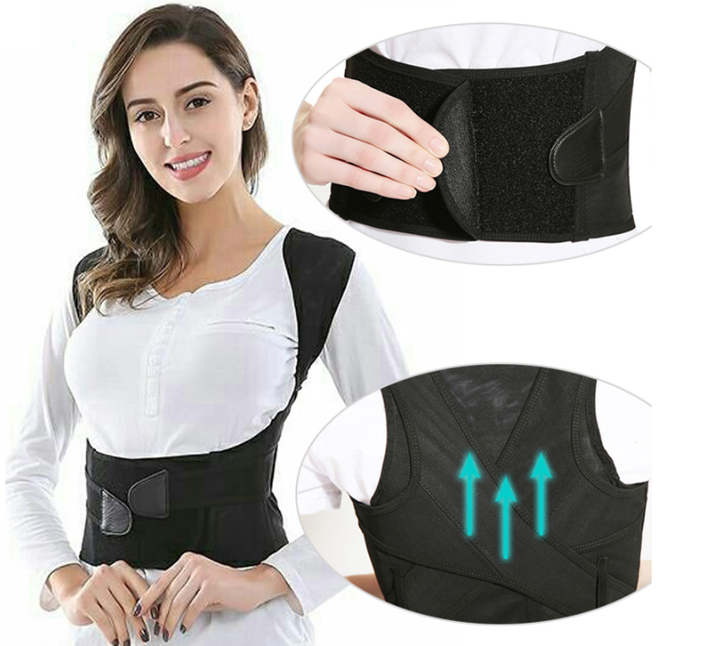 Supportive Back Brace Shoulder Posture Lower Back Support for Women ...