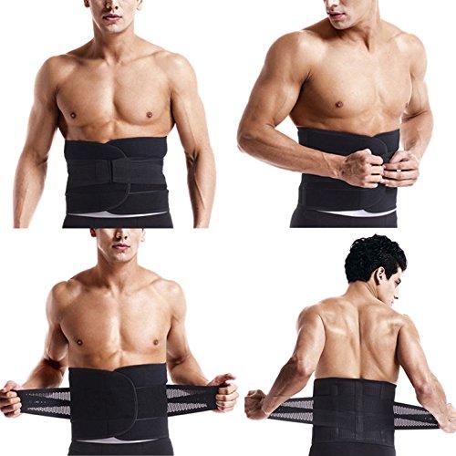 Waist Trainer for Men Sweat Belt Belly Fat Weight Burner Workout Wrap ...