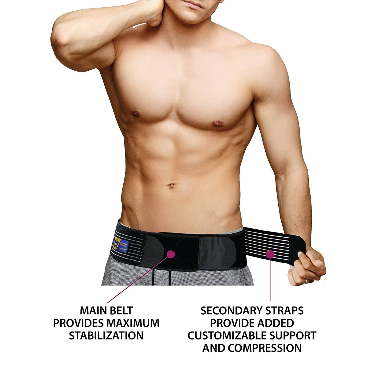 Sciatic Nerve Brace for Sciatica Pain Relief Back Leg Wrap Belt ...