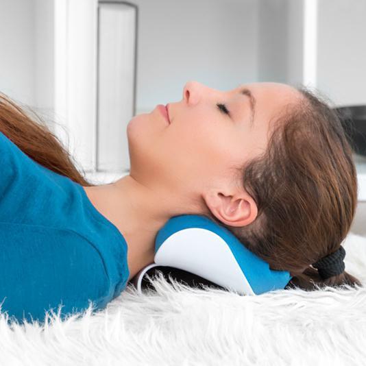 Neck Pillow for Align Spine Straight Sleeping Noodle Traction ...