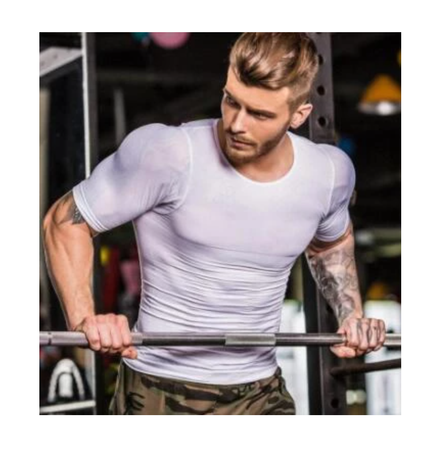 Men's Compression Shirt Belly Hiding Shaper Stomach to Chest Slimmer ...